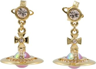 Vivienne Westwood 2020s Hängeohrringe mit Orb - Gold