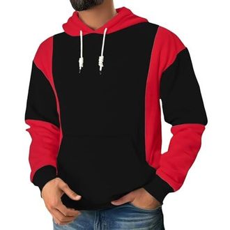 Generic Sweat &agrave; capuche pour homme - T-shirt dentra&icirc;nement &agrave; manches longues - Coupe d&eacute;contract&eacute;e - Chaud - Respirant - Streetwear - D&eacute;contract&eacute; - D&eacute;contract&eacute;