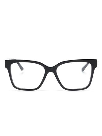 Jimmy Choo Eyewear lunettes de vue pailletées à monture oversize - Noir