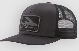 Patagonia Flying Fish Relaxed Trucker Cap ink black