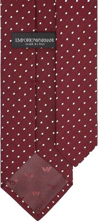 Emporio Armani Silk Jacquard Necktie - Red