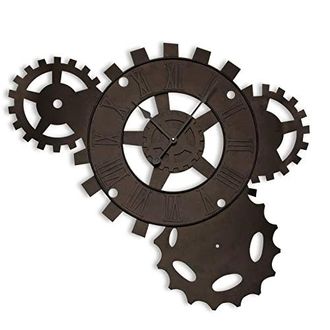 VERSA Volga Horloge Murale pour la Cuisine, Le Salon, la Salle à Manger ou la Chambre. Pendule Murale, Dimensions (H x l x L) 71 x 4,3 x 51 cm, Métal et Ver