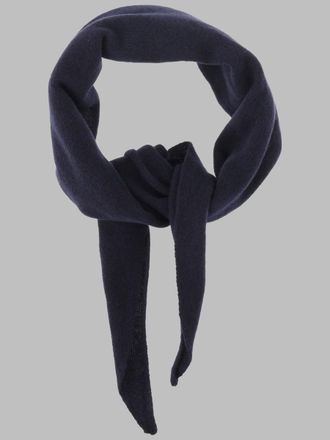 Alysi Knit Merino-Cashmere Blend Scarf - Blue