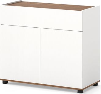 Giantex Sideboard K&uuml;che, K&uuml;chenschrank mit Arbeitsplatte, Buffetschrank mit Schublade & 2 T&uuml;ren, Buffet Anrichte, K&uuml;chenkommode Holz, Beistellschrank stehend 