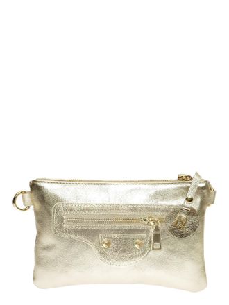 Anna Luchini Gold Rindsledertasche