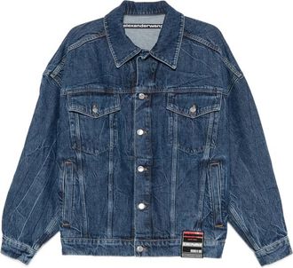 Alexander Wang Hotfix-logo Denim Jacket