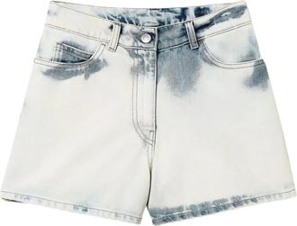 Twinset Femme, Shorts, Bleu, Taille: W26 Shorts en denim l&eacute;ger