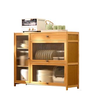 Generic Sideboard, Sideboard aus Massivholz for die K&uuml;che, mit erweitertem Stauraum, EIN ger&auml;umiger Aufbewahrungsschrank, der Sich for Verschiedene Umgebungen