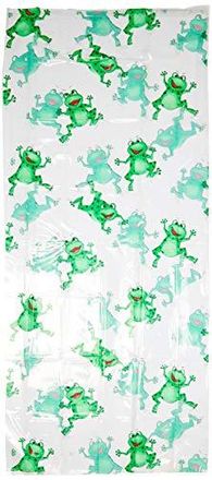 Spirella Vorhang Kunststoff Lifestyle-Frosch Grün 180 x 200 1106485, Plastik, Standard, Único