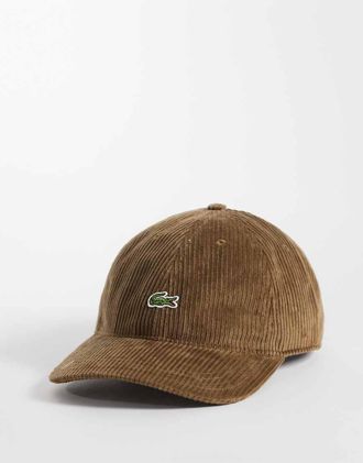 Lacoste Cap mit Logo in Hellbraun