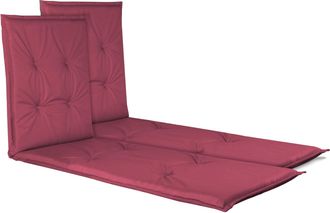 Normani 2 Aulfagen Gartenliegen Sonnenliegen Auflage - 2er Set Strandliege Polsterauflage mit weicher und langlebiger Füllung aus wasserdichtem Material Farbe