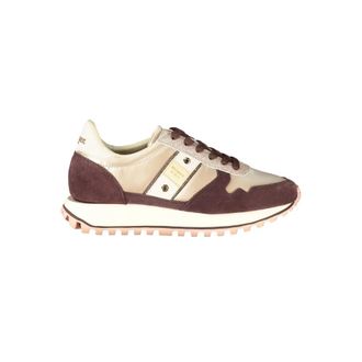 Blauer Leather Sneaker - - Shoes - Damen - Mehrfarbig - 40 EU