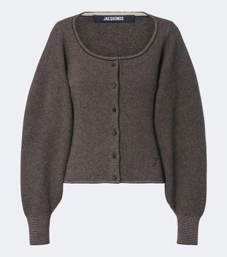 Jacquemus Cardigan Tempo en laine et cachemire