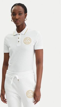 Versace Jeans Couture Poloshirt 80HAGT02 CJ01T Wei&szlig; Regular Fit