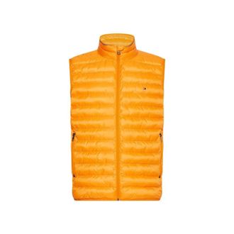 Tommy Hilfiger Packbare &auml;rmellose Pufferjacke - - Jackets - Herren - Orange - 2XL