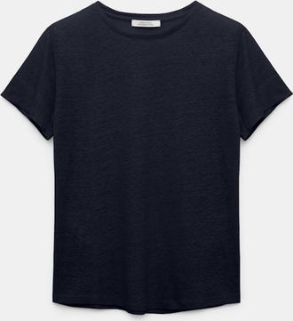Dorothee Schumacher T-Shirt aus Hanf mit Rundhalsausschnitt