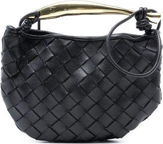 Bottega Veneta Hobo Bags - Baby Lambskin Intrecciato Sardine - Gr. unisize - in Schwarz - f&uuml;r Damen