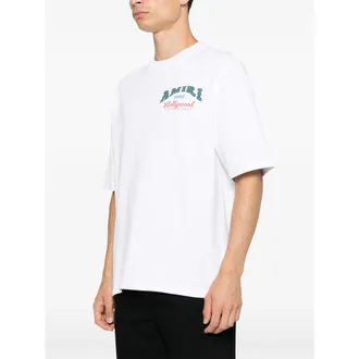 Amiri Logo-Printed Cotton T-Shirt - White