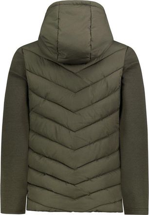 Sublevel Outdoorjacke Steppjacke mit Interlock-&Auml;rmeln Leicht wattierte &Uuml;bergangsjacke mit Kapuze, Materialmix