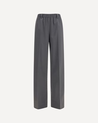 Miu Miu Elasticated straight leg wool Pants Female 38