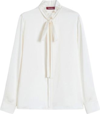 Max Mara Femme, Blouses et Chemises, Beige, Taille: 40 FR Chemise Ivoire pour Femmes