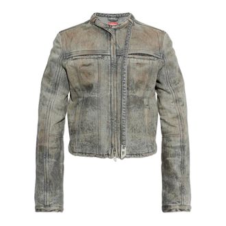 Diesel Homme, Vestes, Gris, Taille: 2XL D-Vulmar-Fsi Veste en jean