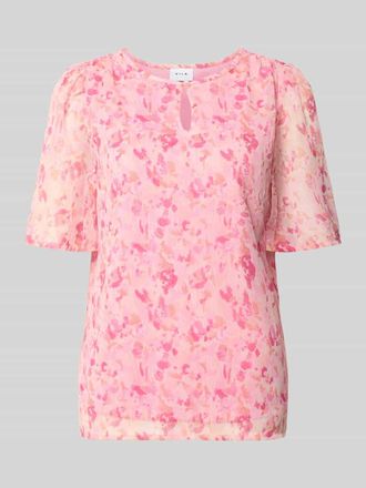 Vila Blusenshirt mit Schl&uuml;sselloch-Ausschnitt Modell EMMA
