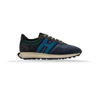 Hogan Wildleder-Sneakers mit Markenlogo - - Shoes - Herren - Blau - 41 1/2 EU