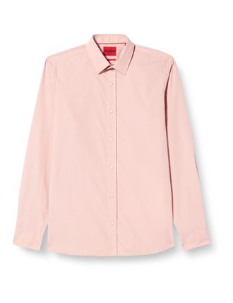 HUGO BOSS Mens Elisha02 Shirt, Light/Pastel Pink687, 41