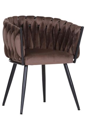 Landscape Armlehnstuhl, Braun, Textil, Uni, konisch, 60x78x55 cm, Typenauswahl, Esszimmer, St&uuml;hle, Esszimmerst&uuml;hle, Armlehnenst&uuml;hle