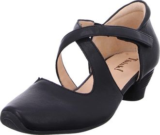 Think Damen AIDA nachhaltige Riemchen Pumps, 0000 Schwarz,39 EU