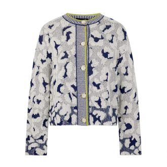 Marc Cain 3-D Strick Cardigan - - Knitwear - Damen - Wei&szlig; - L
