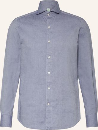 Finamore Finamore 1925 Flanellhemd Tokyo Sergio Slim Fit blau