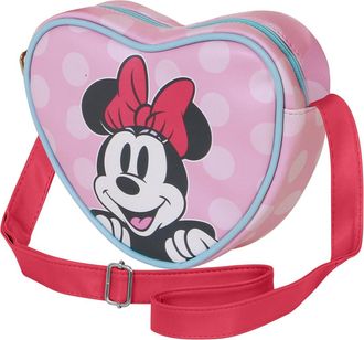 Disney Minnie Maus Ribbon-Casual Herz Umh&auml;ngetasche, Rosa, 21 x 15,5 cm