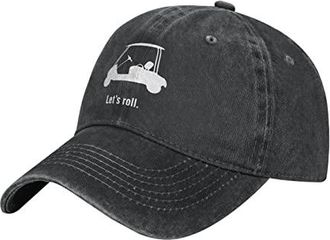 Generic Chapeau de Camionneur Lets Golf Cart Roll Casquette de Baseball Classique Casquette de Camionneur réglable pour Les Loisirs Vacances en Plein air Mode