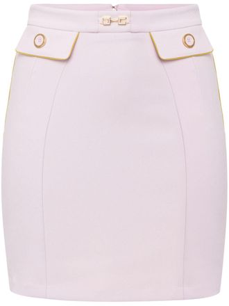 Elisabetta Franchi minijupe en crêpe - Rose