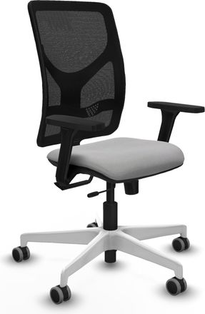 Piqueras y Crespo Schreibtischstuhl aus Stoff mit 3D-Armlehnen, h&ouml;henverstellbare Lendenwirbelst&uuml;tze, ausgestattet mit Syncro/Traslack und Schneideschaum, mit Rollen vo