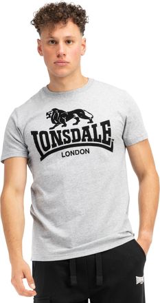 Lonsdale Herren T-Shirt Normale Passform TULLIG Marl Grey/Black 3XL