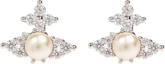 Vivienne Westwood Ohrringe - Bijoux Platinumwhitecreamrose - Gr. unisize - in Wei&szlig; - f&uuml;r Damen