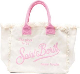 MC2 Saint Barth Femme, Sacs, Blanc, Taille: ONE Size Vanity Tote Bag