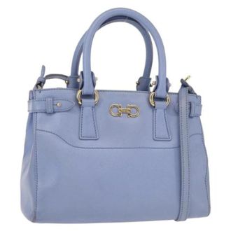Ferragamo Pre-owned Lederhandtasche - - Pre-owned - Damen - Blau - ONE SIZE