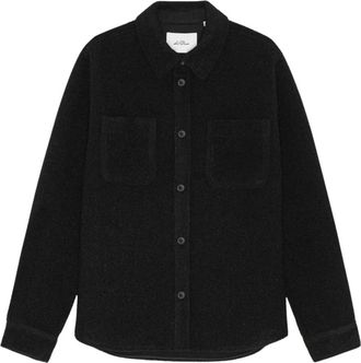 Les Deux Surchemise Boucl&eacute; - Homme - Chemises - Noir - Taille: M