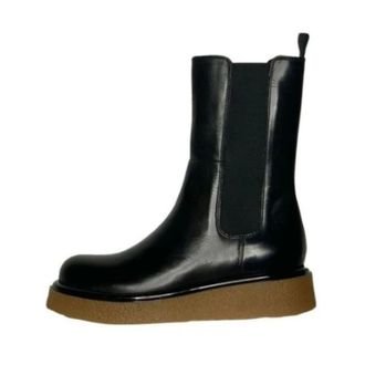 Silvian Heach Leder Damen Stiefeletten - - Shoes - Damen - Schwarzk - 36 EU