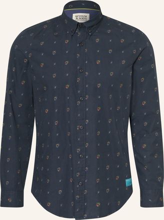 Scotch & Soda Hemd Slim Fit blau