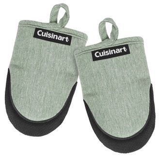 Cuisinart Mini-Ofenhandschuhe - 14 x 17,8 cm hitzebest&auml;ndige K&uuml;chenhandschuhe f&uuml;r den Ofen mit Rutschfester Neopren-Handfl&auml;che, Baumwollf&uuml;llung und Stoffschlauf