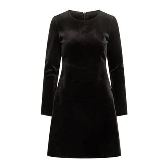 Emporio Armani Chenille Jersey Kleid - - Dresses - Damen - Schwarzk - XL