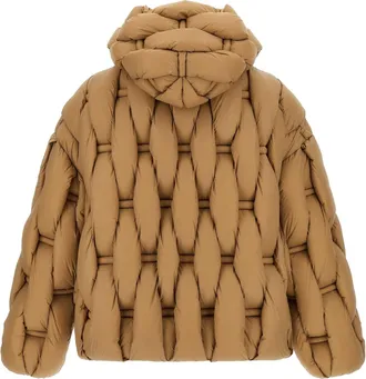 RAXXY 3D Quilted Nylon Down Jacket - Camel