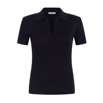 Max Mara Albero Wool Polo - - Tops - Damen - Blau - L