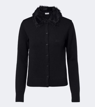 Loewe Cardigan Double L aus Wolle