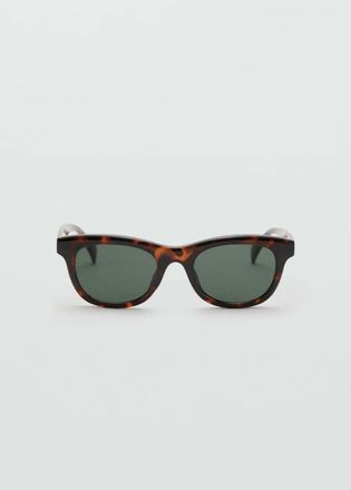 Mango Lunettes de soleil monture plastique chocolat - Femme - Taille unique - MANGO